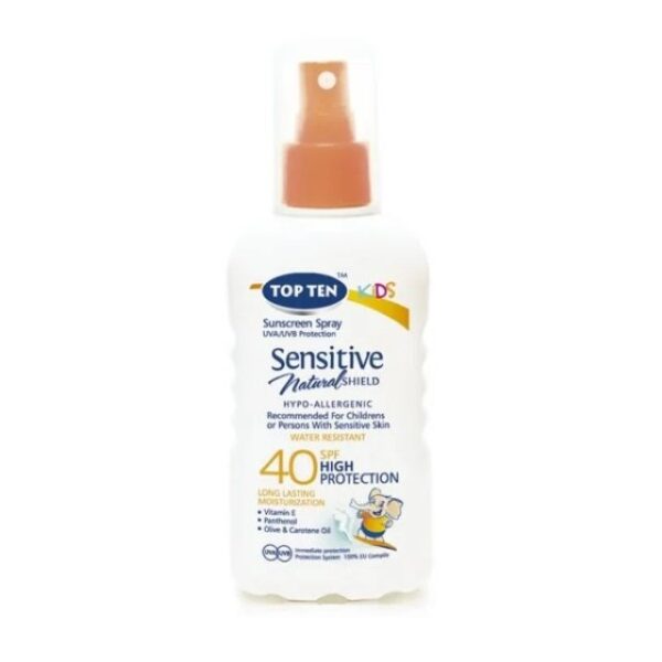 Top Ten Kids Sensitive losion za sunčanje SPF40+, 180ml