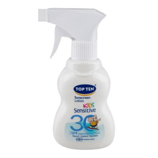 Top Ten Kids Sensitive losion za sunčanje sprej spf30+, 200ml