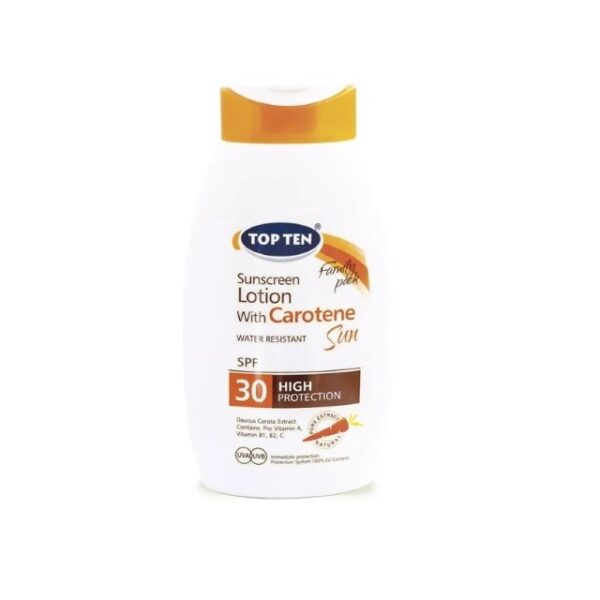 Top Ten Sun Family Caroten losion za sunčanje SPF30+, 400ml