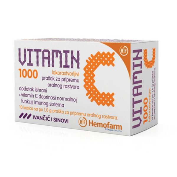 Vitamin C prašak 1000mg kesice 10kom