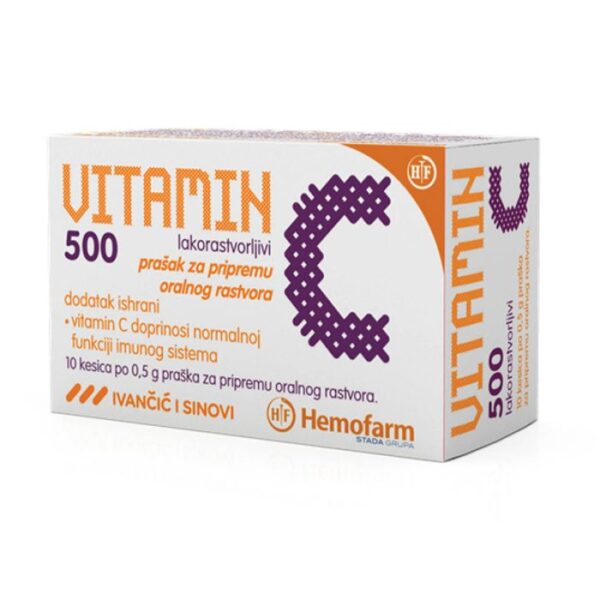 Vitamin C prašak 500mg kesice10kom