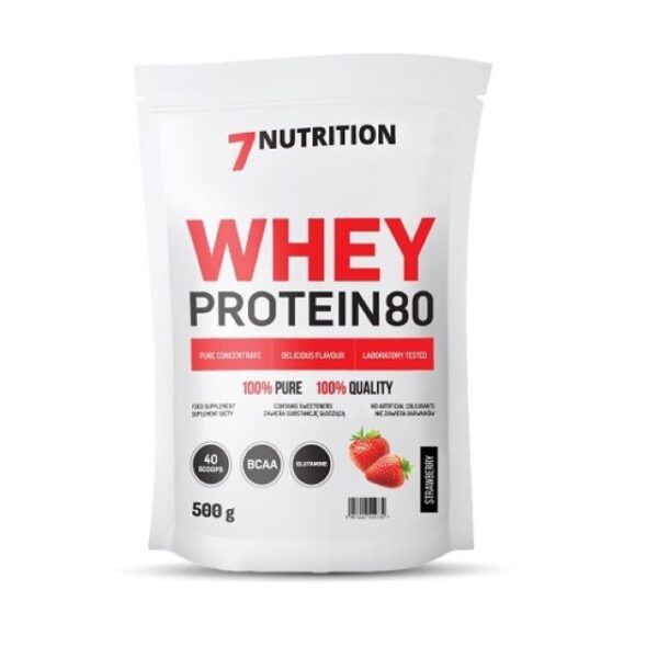 Whey Protein80 sa ukusom jagode, 500g