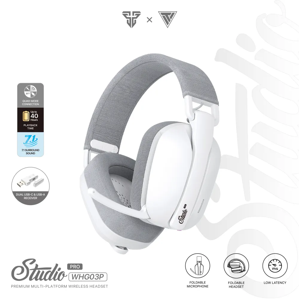 Bluetooth slusalice Fantech WHG03 PRO Studio Pro bele