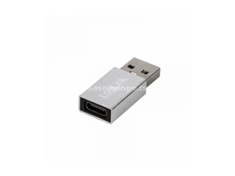 Logilink USB adapter USB-A/M na USB-C/F, srebrni