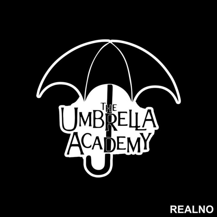 LOGO - LETTERS - THE UMBRELLA ACADEMY - NALEPNICA