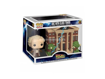 Funko POP! Town: Back To The Future - Doc w/Clock Tower