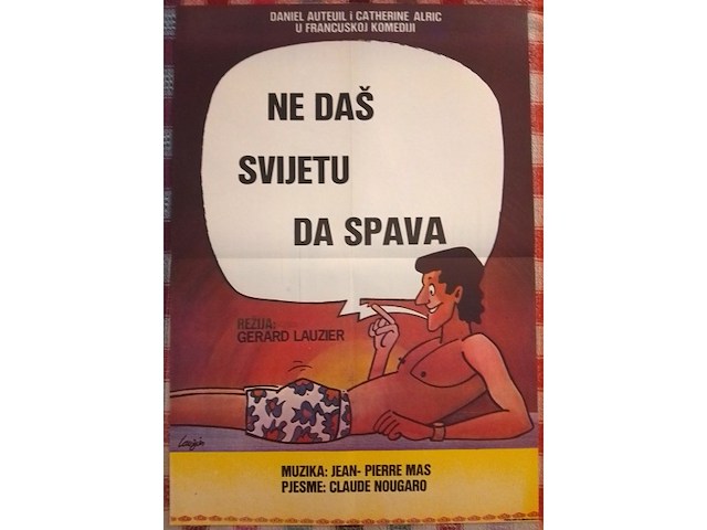 plakat NE DAŠ SVIJETU DA SPAVA