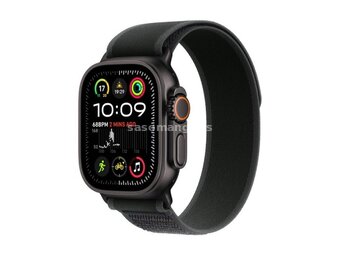 APPLE Watch Ultra 2 (2024) 49 mm GPS i Cellular Crni Titanium Crni Trail Loop M/L MX4V3SE/A Pamet...