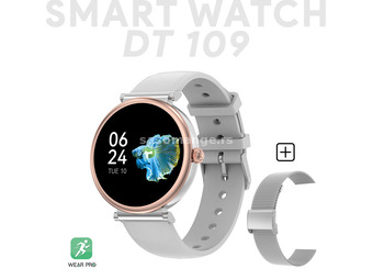 Smart Watch DT 109 srebrni (metalna+silikonska narukvica)