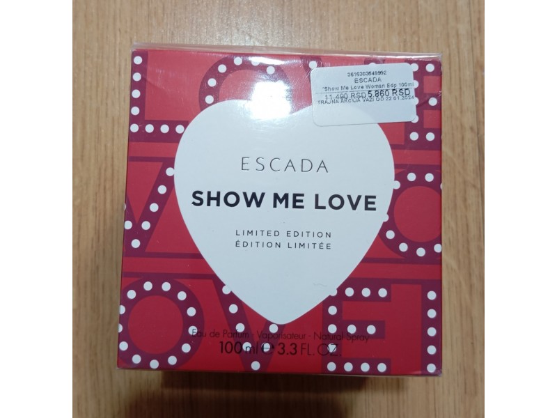 ESCADA SHOW ME LOVE PARFEM NOVO