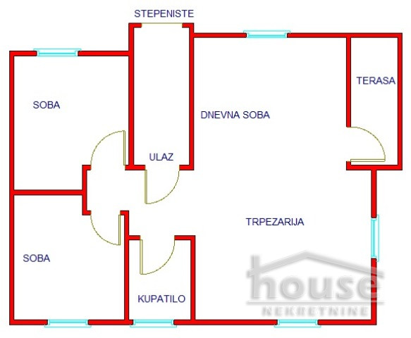 Stan,NOVI SAD,ADICE 75m2,131300€ , ID: 1058488