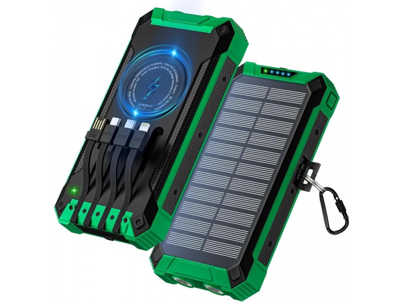 Solarni power bank 36000mAh sa 4 kabla