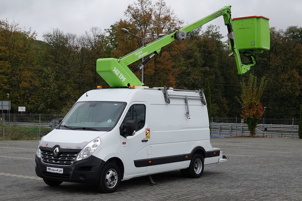 Renault MASTER / PODNOŚNIK KOSZOWY - 14 metrów / WZWYŻKA / 2016 ROK kamion furgon < 3.5t