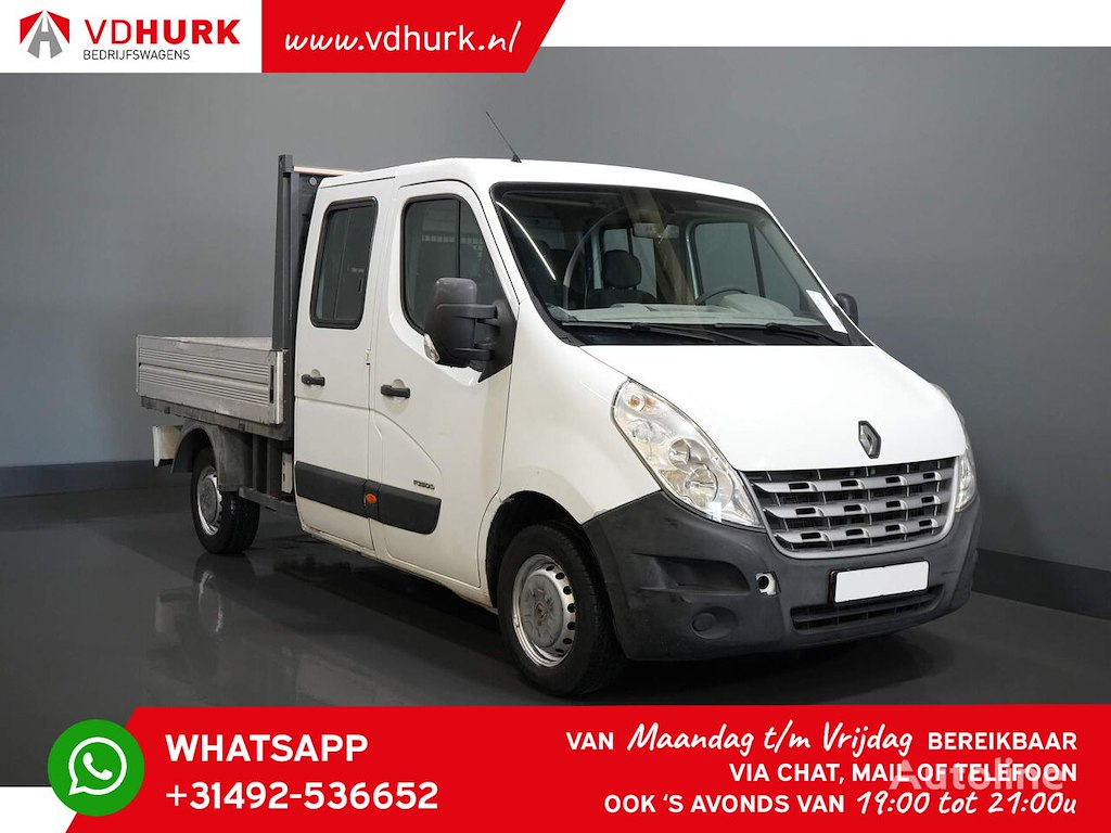 Renault Master 2.3 dCi 130 pk DC Dubbel Cabine/ Open laadbak/ Pritsche/ kamion s ravnom platformom < 3.5t