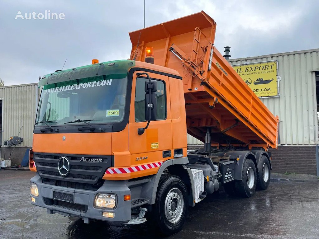 Mercedes-Benz Actros 3344 MP2 Kipper 6x4 V6 EPS Full Steel Suspension German T kiper