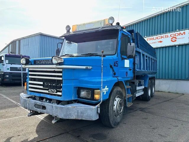 Scania T143-400 V8 HL LONG-NOSE / HAUBER 6x2 FULL STEEL KIPPER (MANUAL kiper