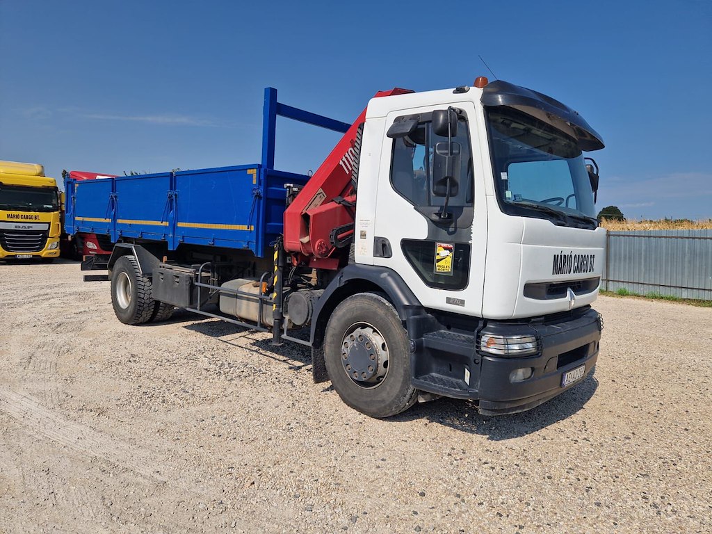 Renault Premium 270 DCi - Pritsche, Tipper + HMF Crane kiper