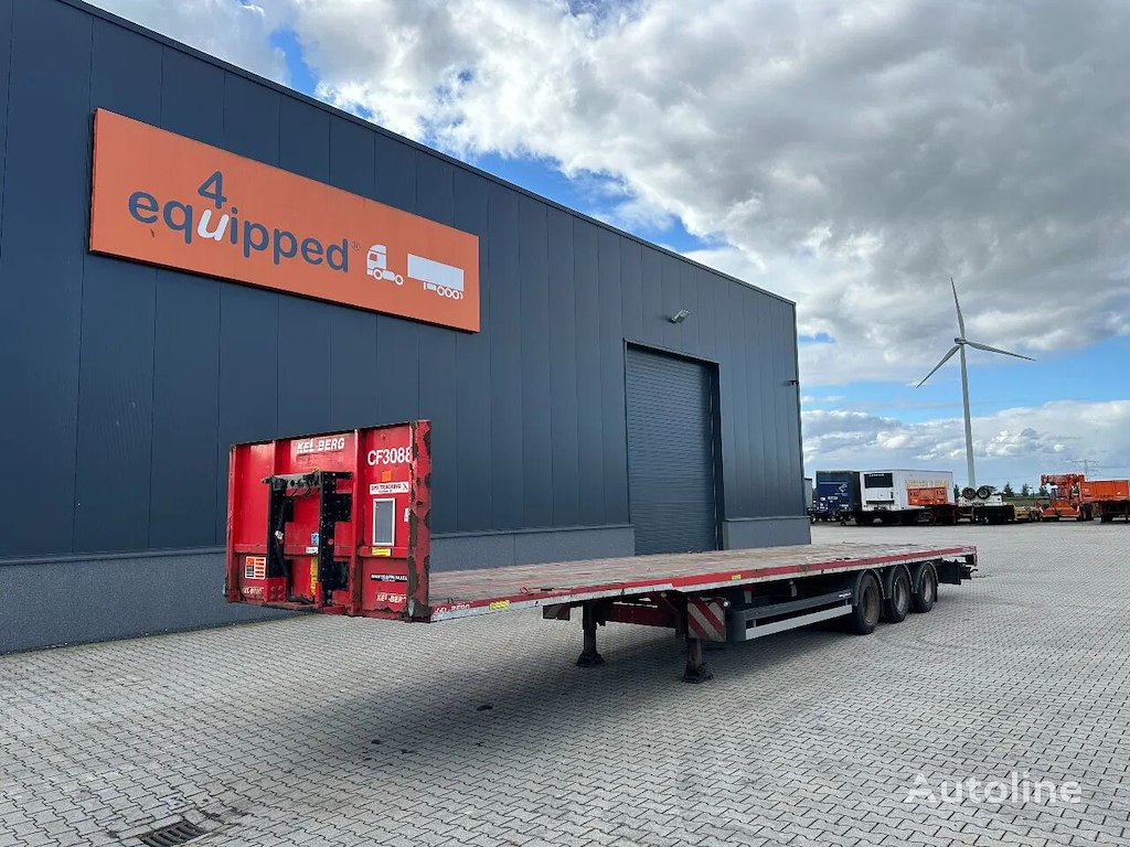 Kel-Berg HEAVY-DUTY MEGA FLATBED, 1x 40FT / 2x 20FT HECKBÜNDIG, SAF + DIS poluprikolica za prevoz kontejnera