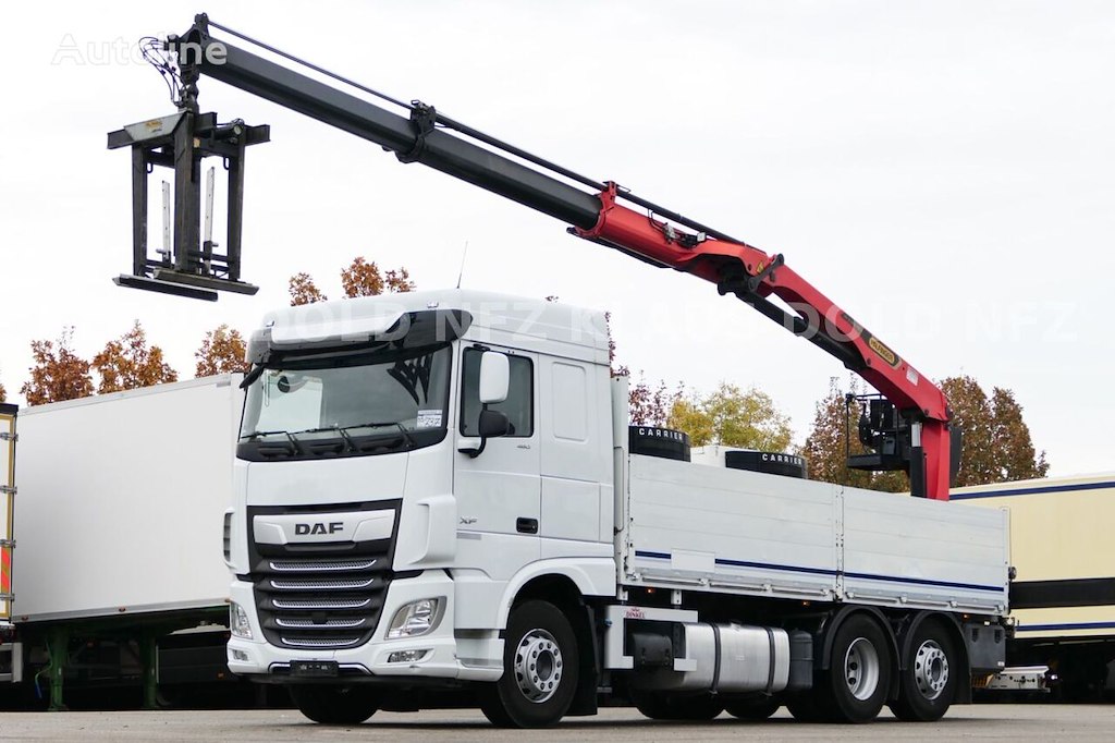 DAF XF 480 Pritsche Kran Palfinger Retarder Euro 6 kamion s ravnom platformom