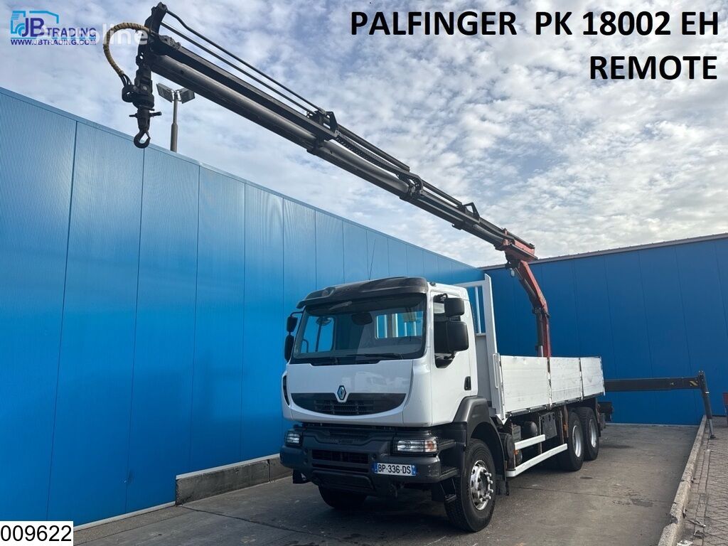 Renault Kerax 430 Dxi 6X4, EURO 5, Retarder, Palfinger, Remote kamion s ravnom platformom