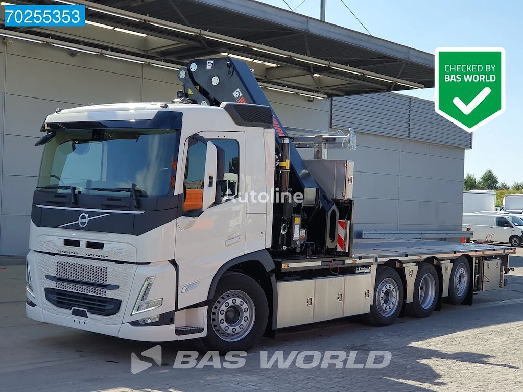 Novi Volvo FM 460 8X2 NEW! HIAB X-Hipro 658EP-6 Kran Crane VEB+ Lift+Lenkac kamion s ravnom platformom