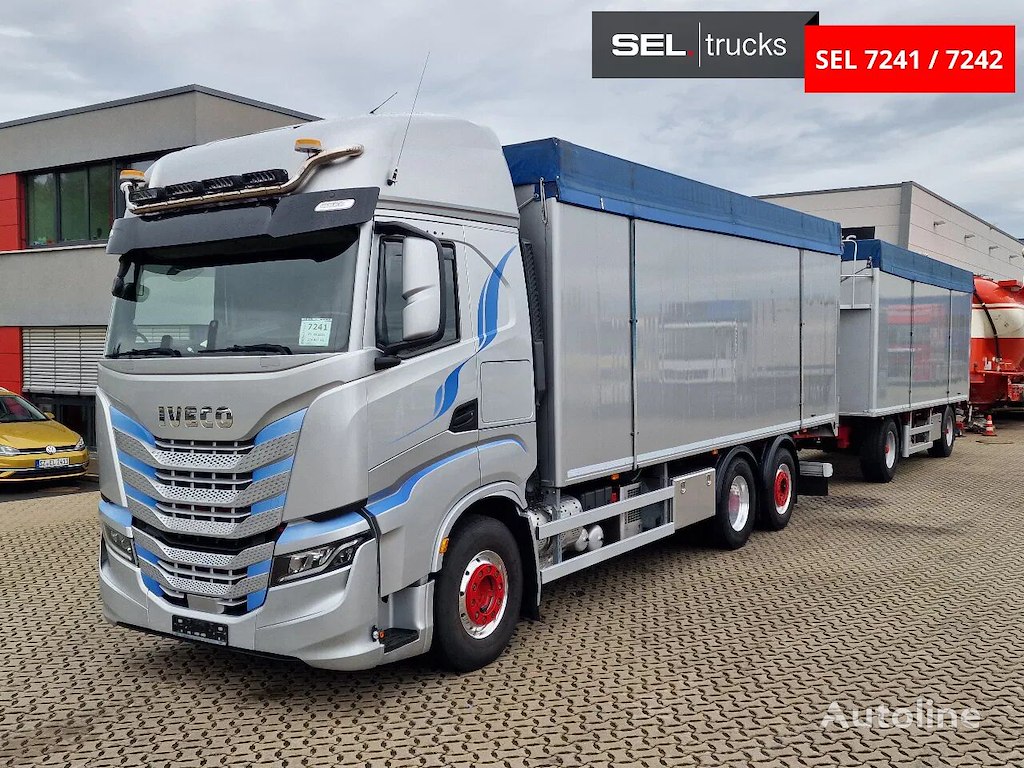 IVECO S-WAY 570 kamion furgon + prikolica furgon