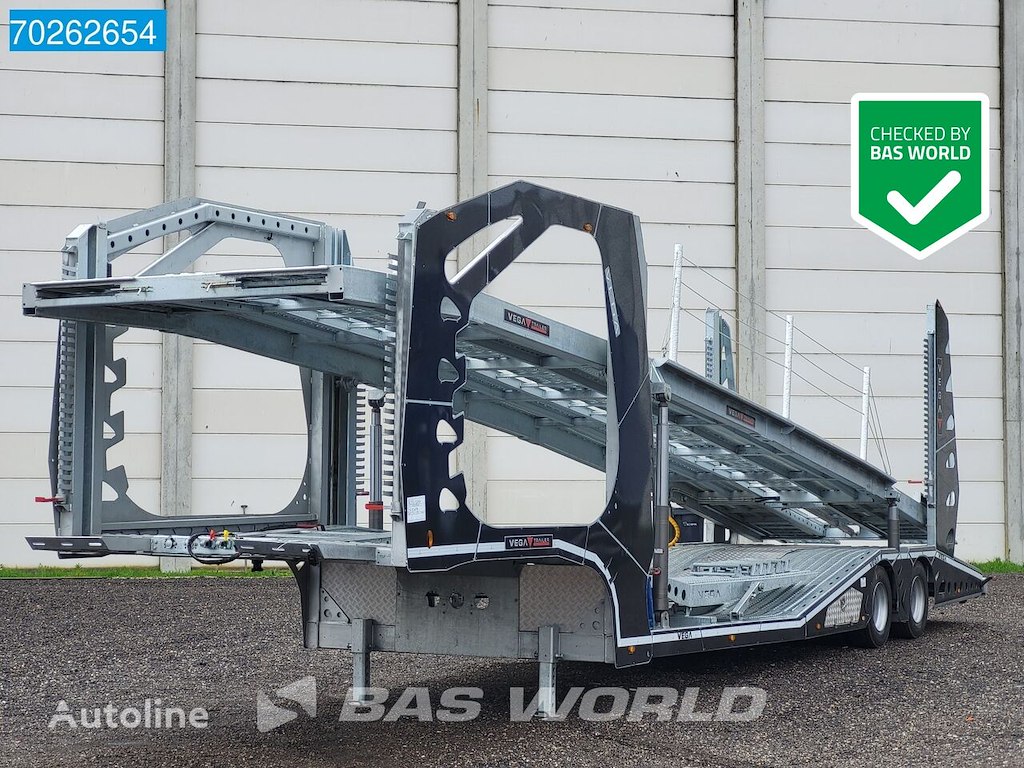 Nova Vega 2 Axle semitrailer 2 axles NEW Lift Axle + Steering Axle BPW poluprikolica autotransportera