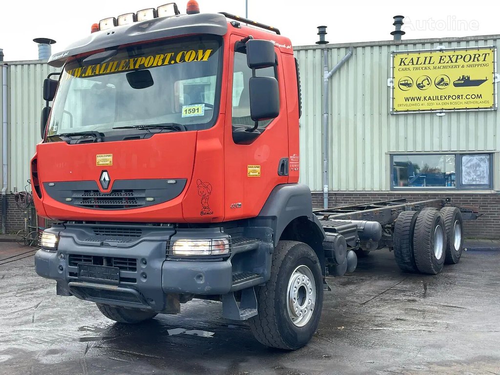 Renault Kerax 430 DXI Long Chassis 6x4 Full Spring Manuel Gearbox Good C kamion šasija