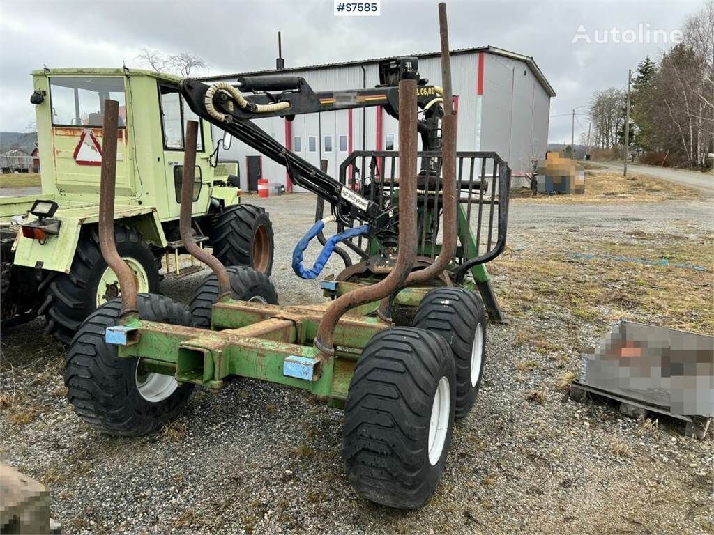 Farma CT 6,0-9 forestry trailer with crane šumarska prikolica