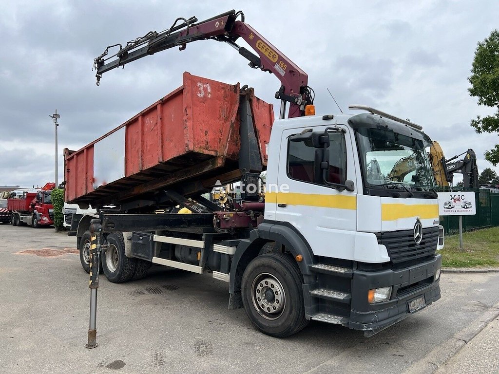 Mercedes-Benz Atego 2628 6X2 ROLL-OFF TIPPER + CRANE EFFER 165.11C/3S - LIFT A kamion rol kiper