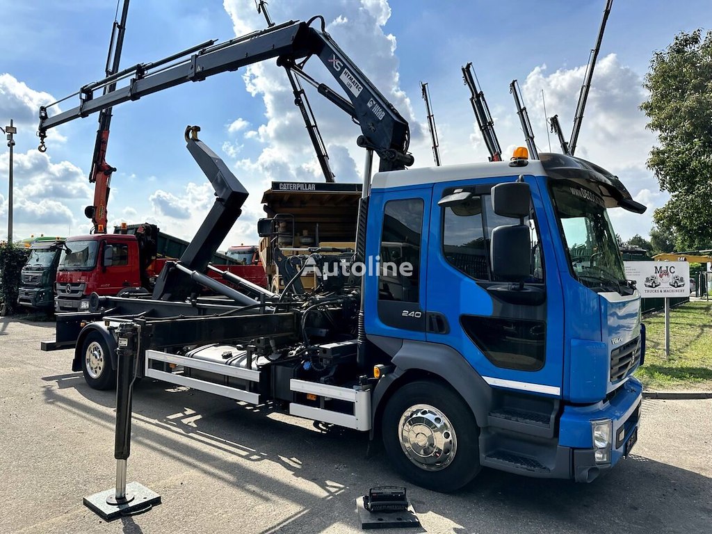 Volvo FL 240 4x2 ROLL-OFF TIPPER + CRANE HIAB 099 E-3 - RADIO - *FULL kamion rol kiper