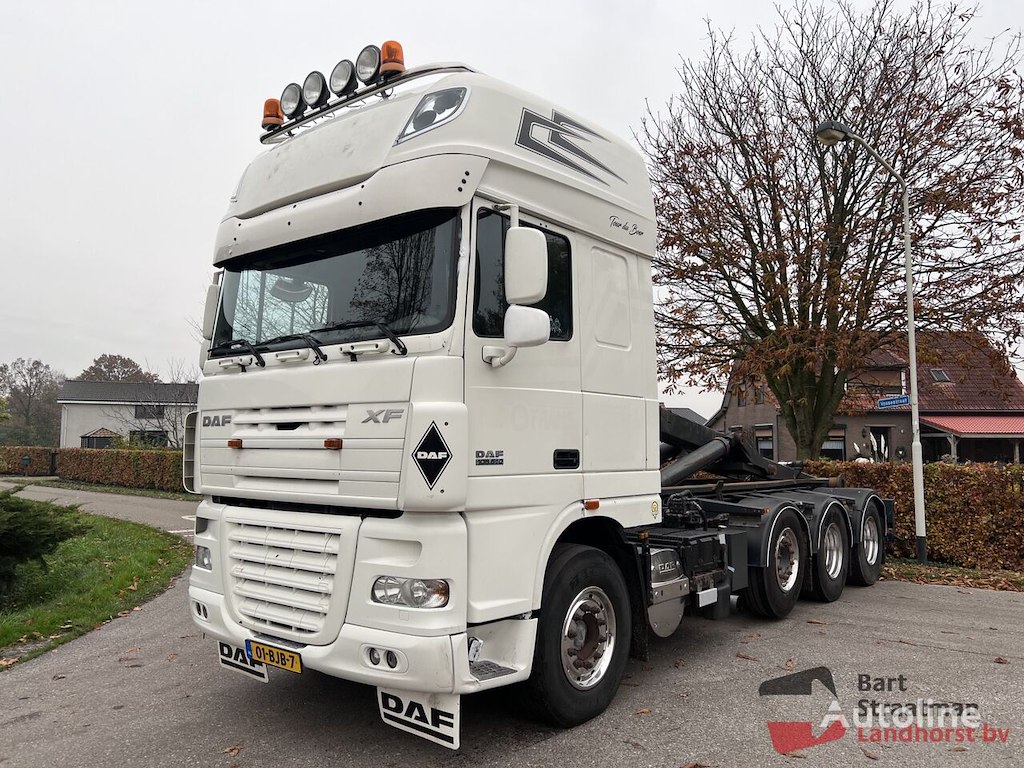 DAF FAK XF 105.510 8x2 Euro 5 met leebur haakarm systeem kamion rol kiper