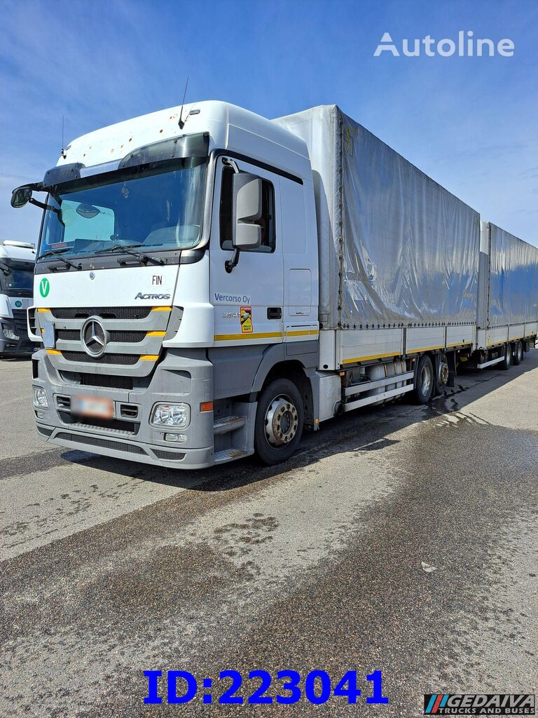 Mercedes-Benz Actros 2541 6x2 Euro5 kamion sa klizna zavesa cerada + prikolica sa ceradom