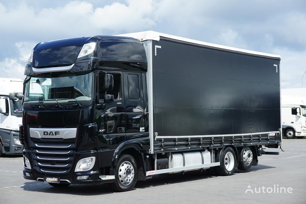 DAF XF / 480 / ACC / EURO 6 / FIRANKA / 19 PALET kamion sa klizna zavesa cerada