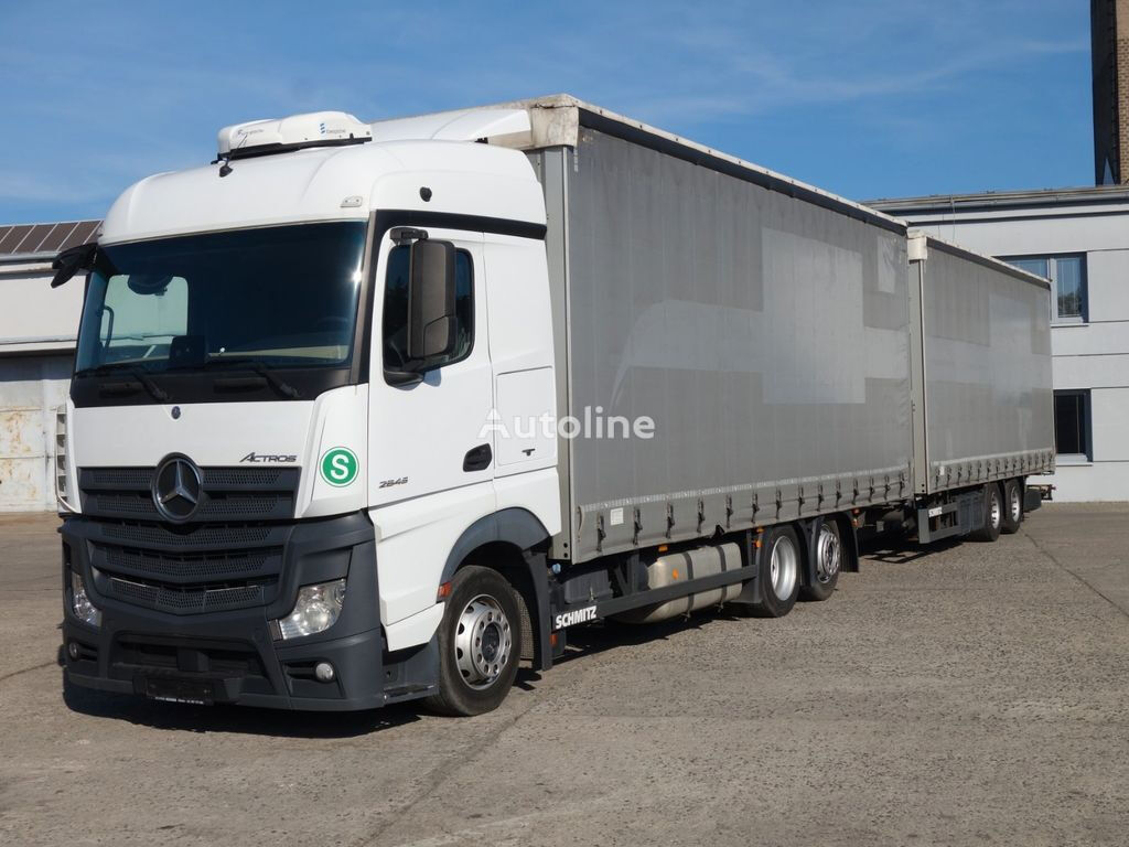 Mercedes-Benz Actros 2545 kamion sa klizna zavesa cerada + prikolica sa kliznom ceradom