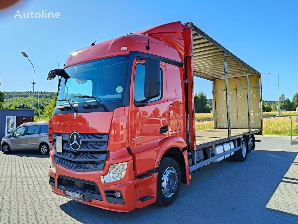 Mercedes-Benz ACTROS 2543 / 6x2 / PLATFORMA / LAWETA / FIRANKA / kamion sa klizna zavesa cerada