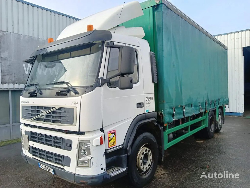 Volvo FM 440 6X2 , Euro 5 , Tarpaulin kamion sa klizna zavesa cerada