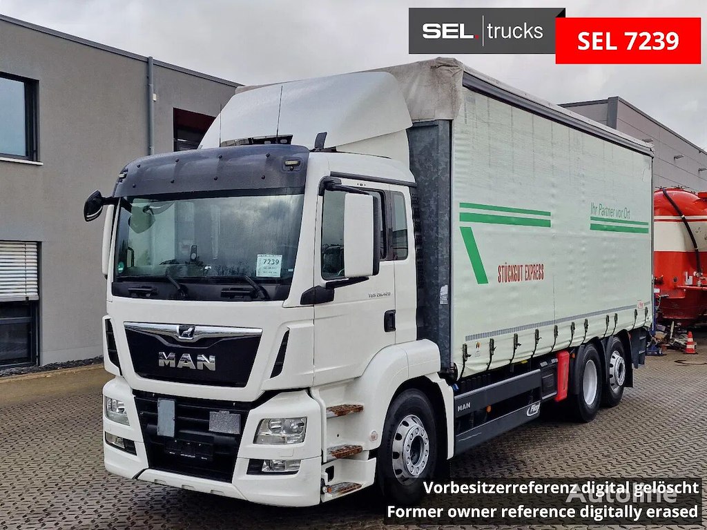 MAN TGS 26.420 6X2-4 LL Ladebordwand / ADR AT / Xenon / Lenkachse / kamion sa klizna zavesa cerada