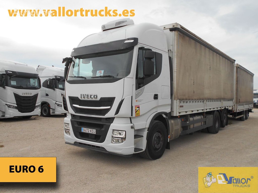 IVECO Stralis 510 kamion s ceradom + prikolica sa ceradom