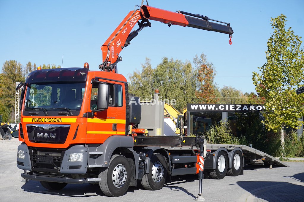 MAN TGS 35.360 E6 8×2 / Tow Truck / HDS FASSI F235 autotransporter