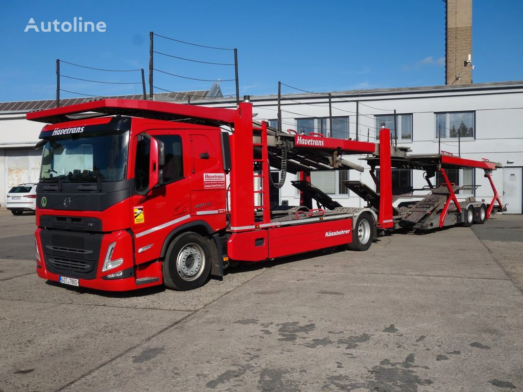 Volvo FM13 460 autotransporter + prikolica autotransportera