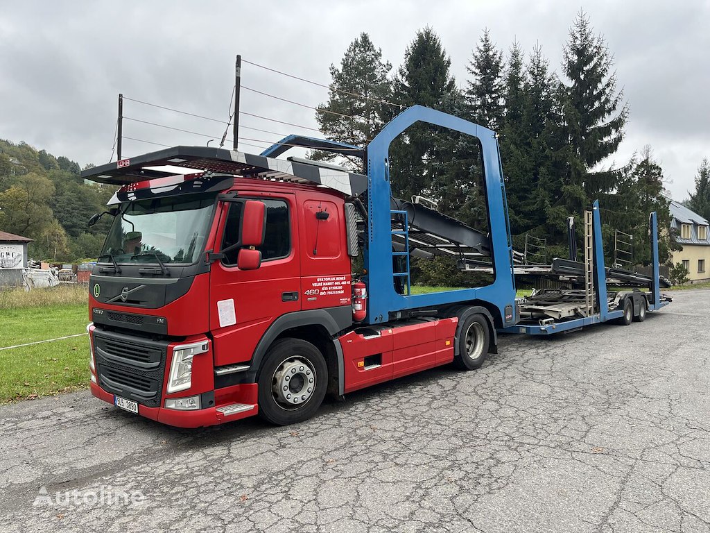 Volvo FM 460 autotransporter + prikolica autotransportera