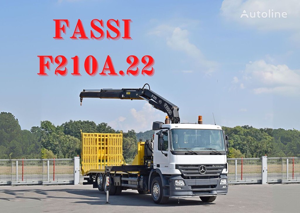 Mercedes-Benz ACTROS 2532 * FASSI F210A.22 * TOPZUSTAND autotransporter