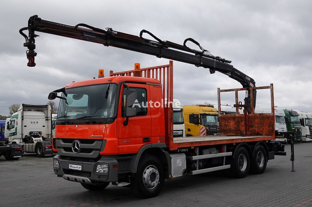 Mercedes-Benz ACTROS 2641 / SKRZYNIOWY 6,2 M + HDS HIAB 166 / STEROWANIE kamion platforma