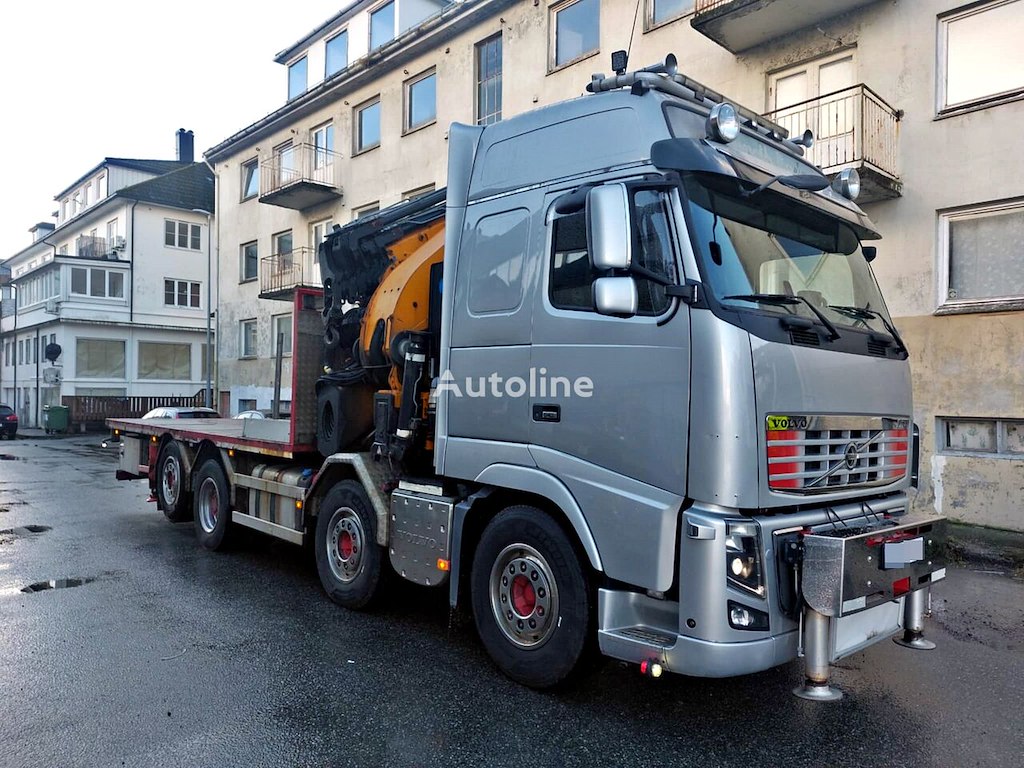 Volvo FH16 750 *8x2 *crane EFFER 955 + JIB + WINCH *PLATFORM 6.5m *VID kamion platforma