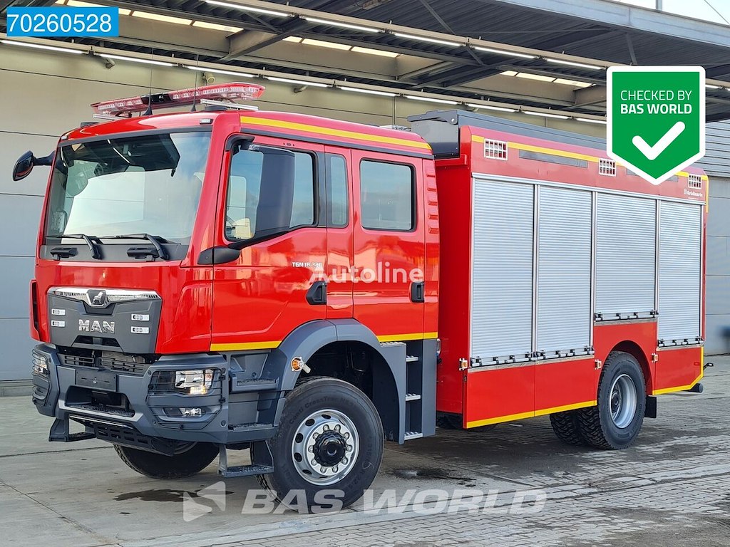 Novo MAN TGM 18.320 4X4 NEW! Feuerwehr Fire Truck Volkan pump Navi Euro 6 vatrogasno vozilo