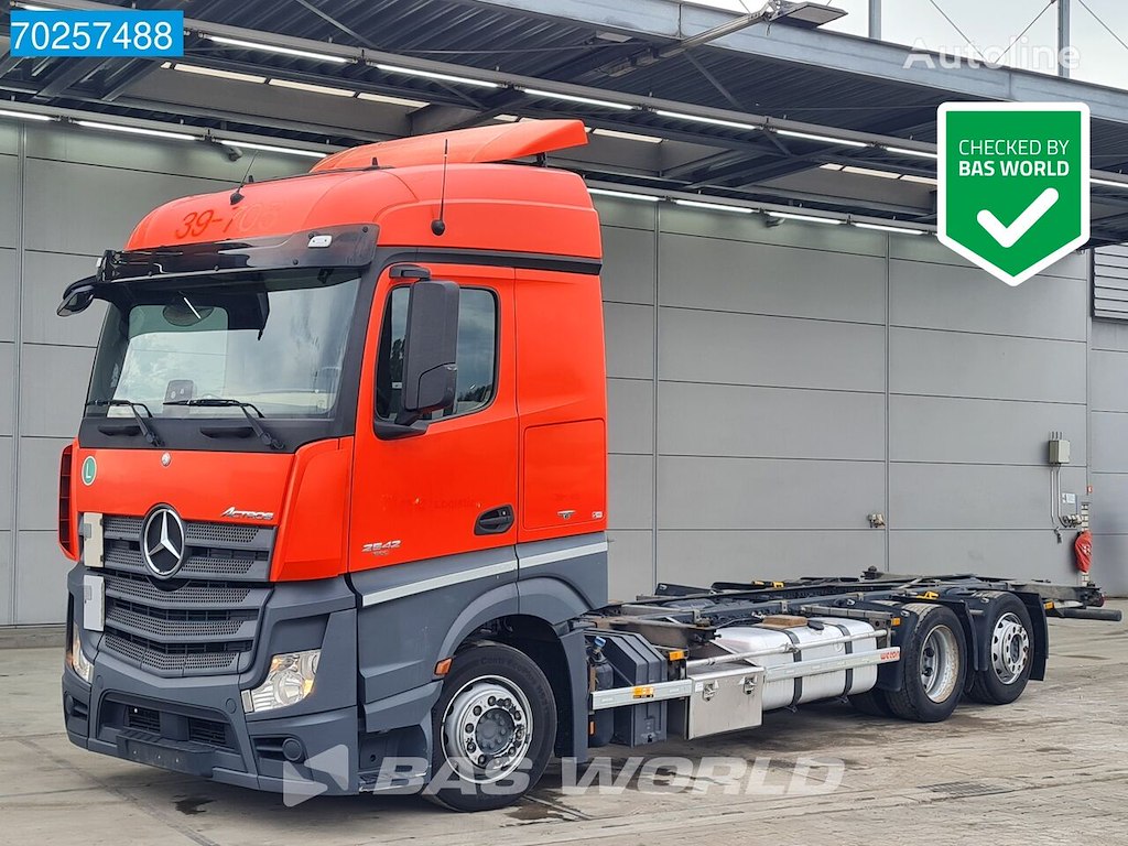 Mercedes-Benz Actros 2542 6X2 StreamSpace 2x Tanks Euro 6 vozilo za prevoz kontejnera