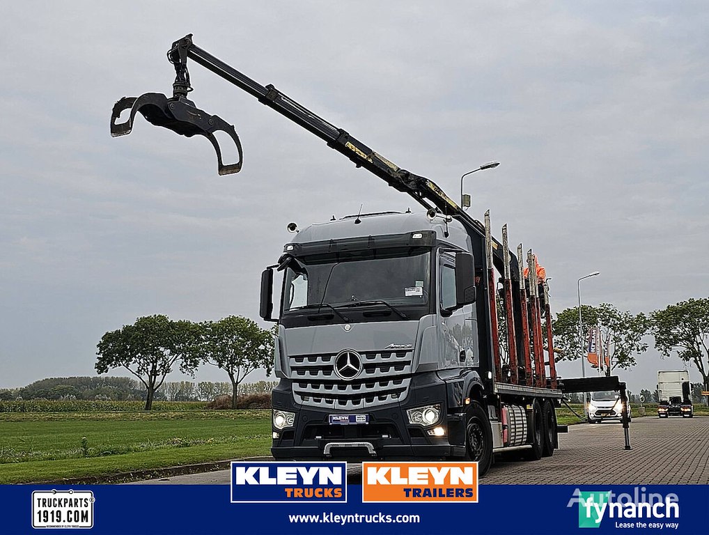 Mercedes-Benz AROCS 2651 6x4 wood crane kamion za prevoz drva