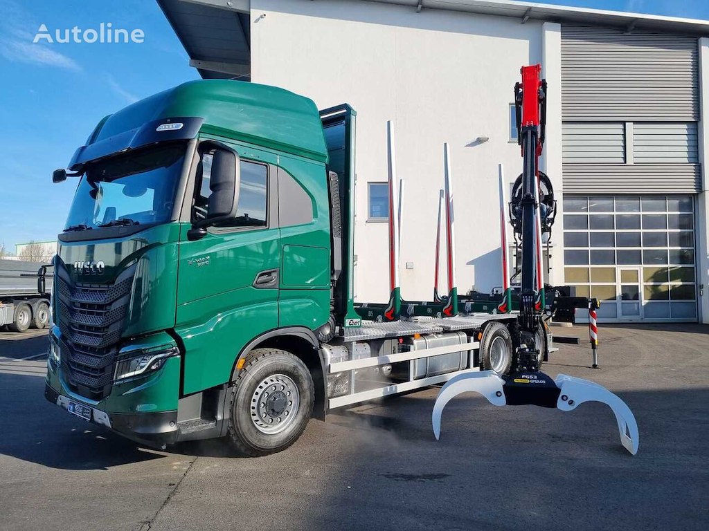 IVECO X-Way AS300X57 Z/P HR ON+ 6x4 (6x6 Hi Traction) kamion za prevoz drva