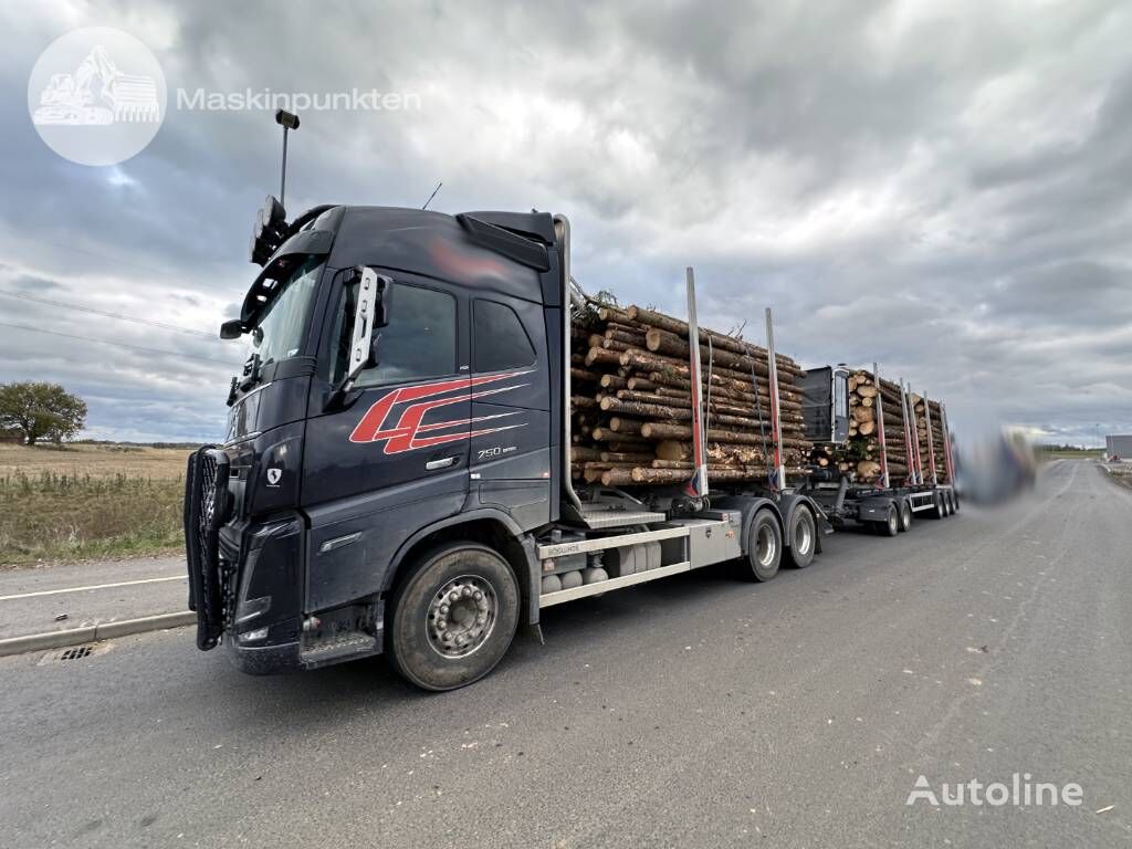 Volvo FH 750 + OP HÖGLUNDS TIMMERSLÄP kamion za prevoz drva